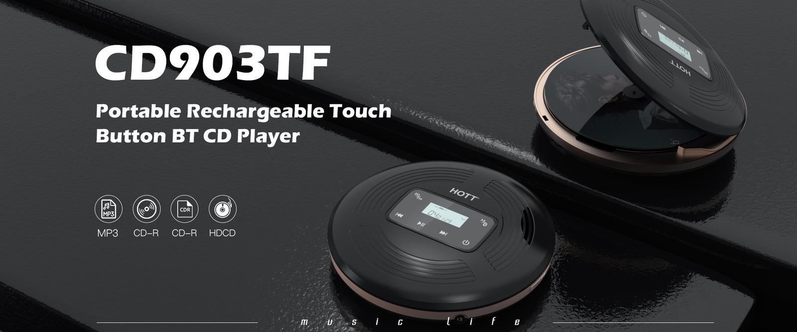 Portable CD player MP3 Player | HOTT – hottaudio